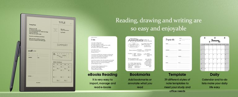 Android Ultra-Thin E-Ink Notepad With Digital Pen (KloudNote Slim 10.3 ...